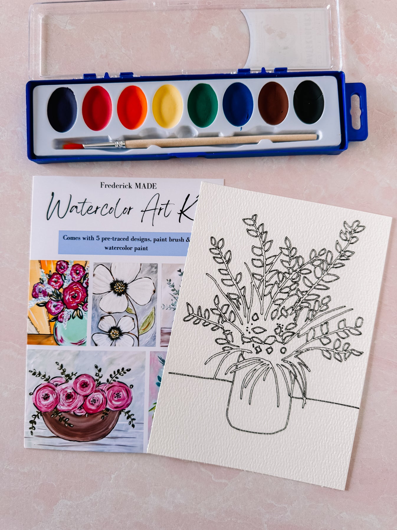 Floral MINI Watercolor Kit – FrederickMade