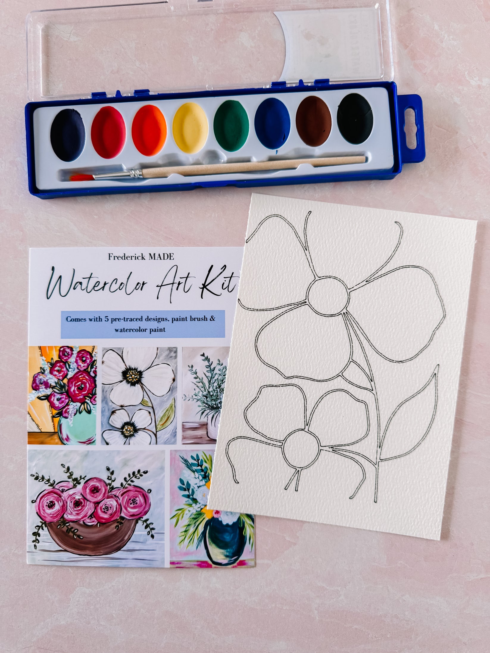 Floral MINI Watercolor Kit – FrederickMade