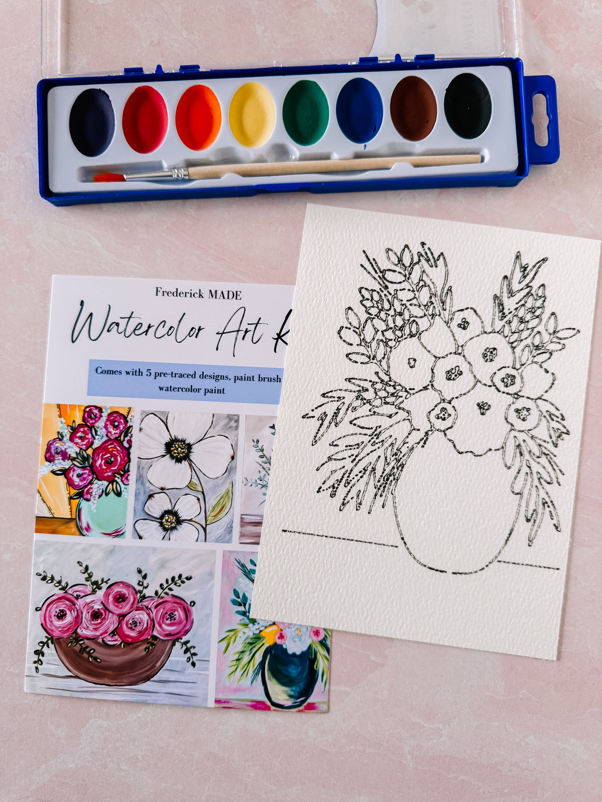 Floral MINI Watercolor Kit – FrederickMade