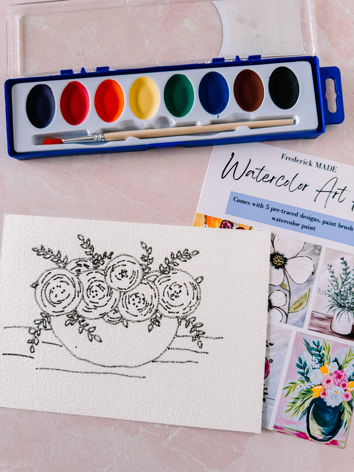 Floral MINI Watercolor Kit – FrederickMade