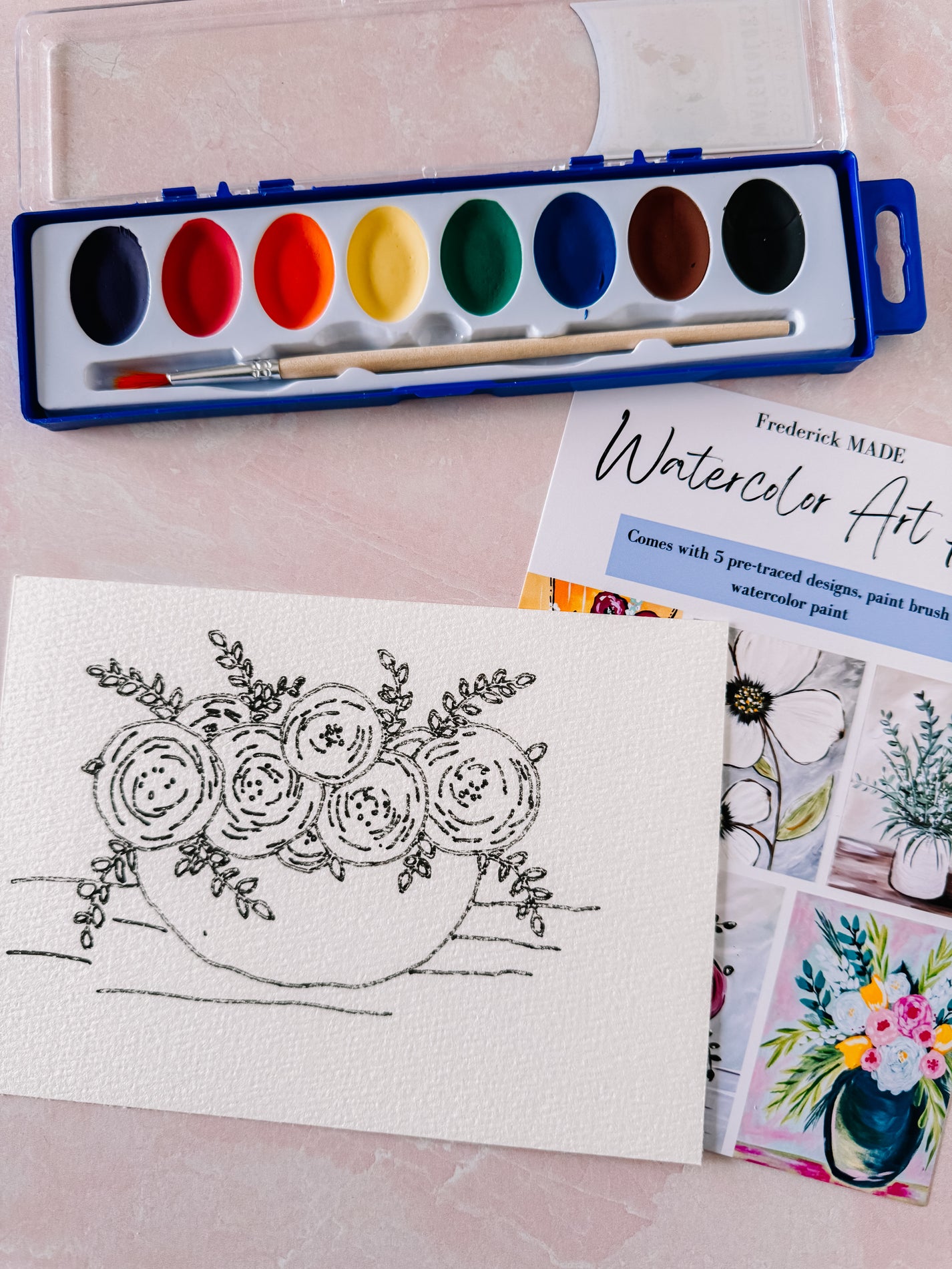 Floral MINI Watercolor Kit – FrederickMade