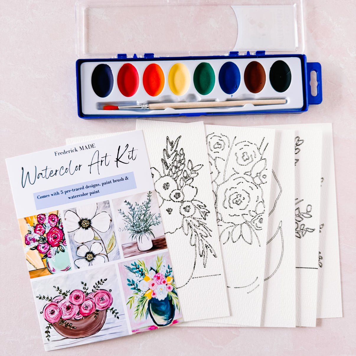 Floral MINI Watercolor Kit – FrederickMade