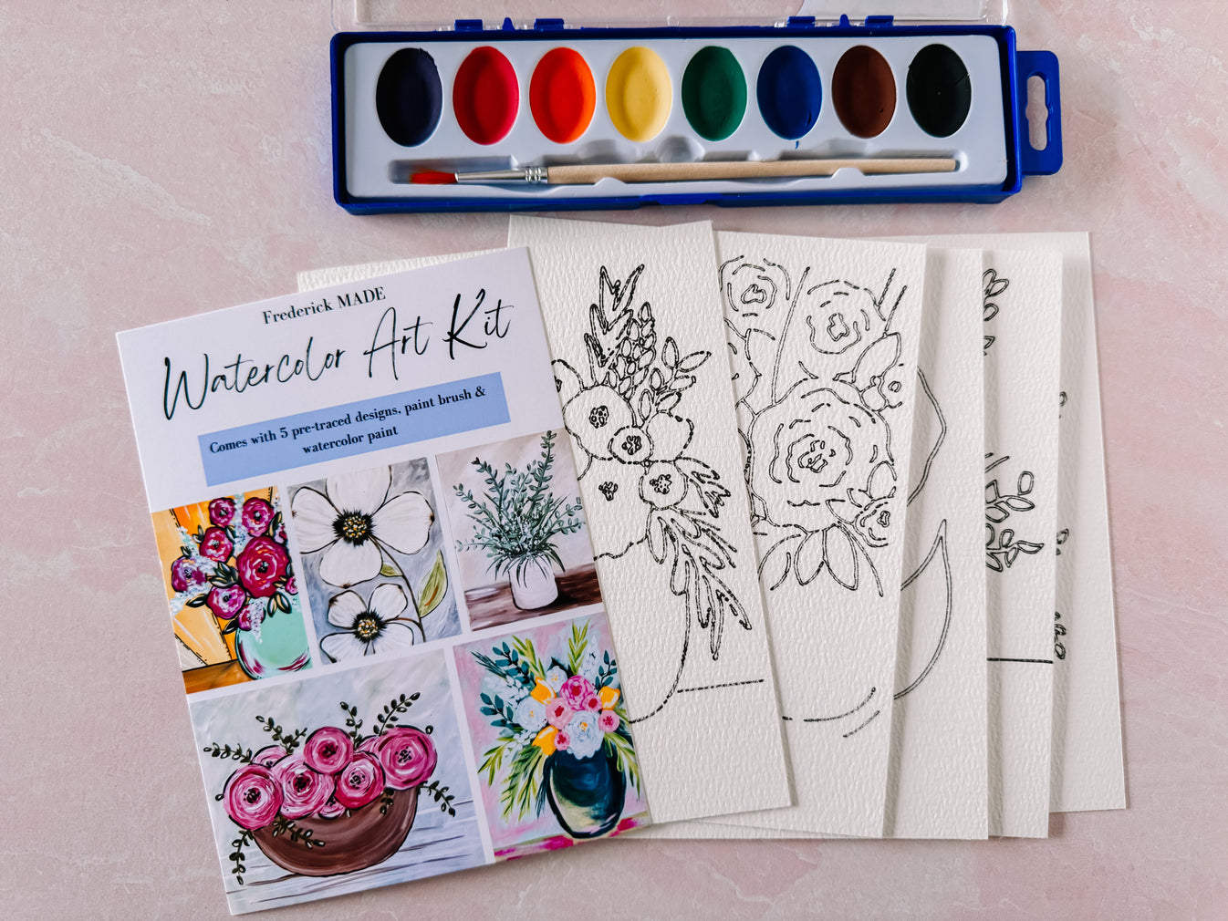 Floral MINI Watercolor Kit – FrederickMade