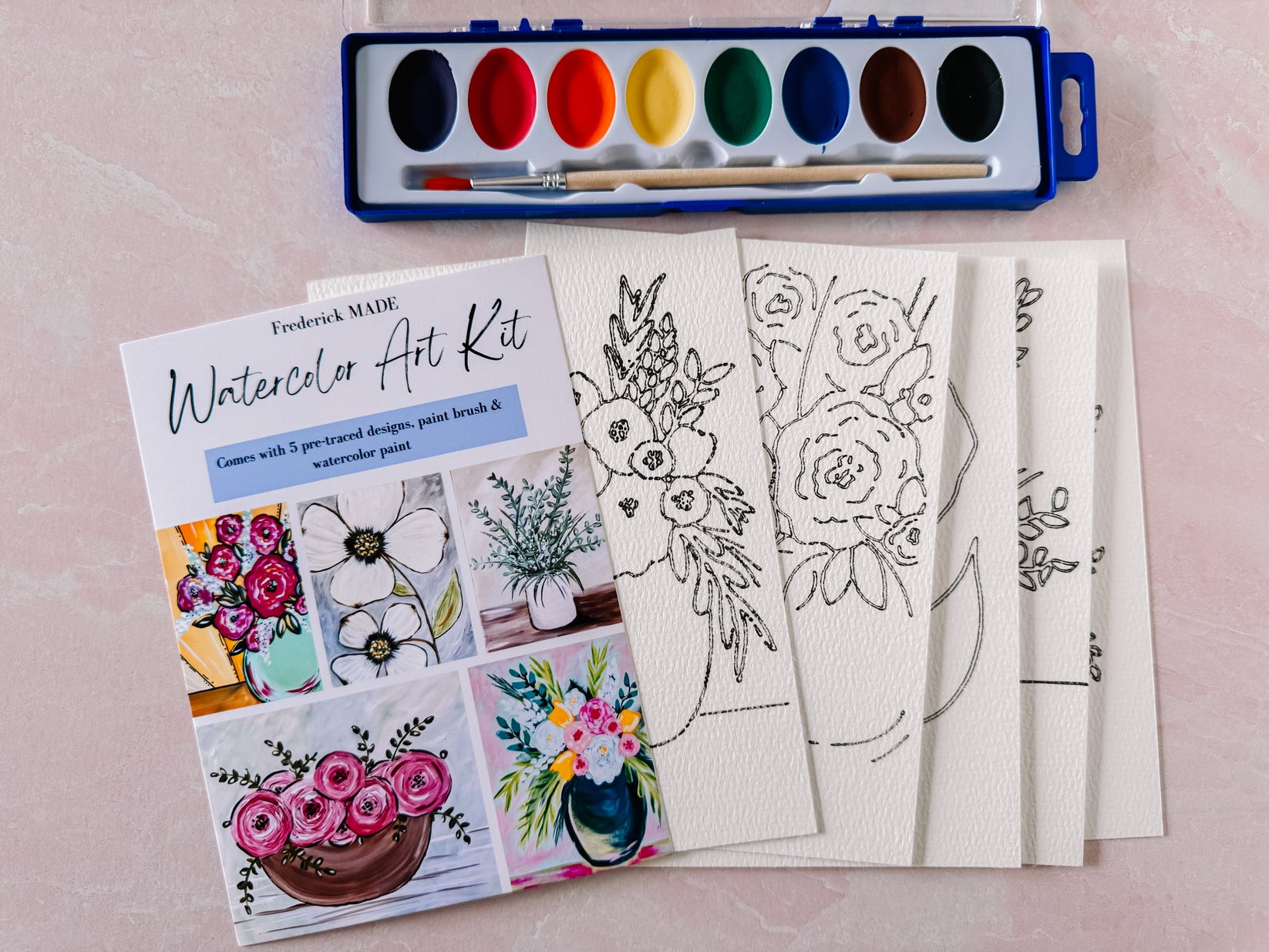 Floral MINI Watercolor Kit – FrederickMade